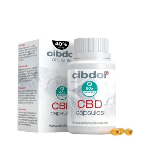 Cibdol Softgel capsules 40% CBD, 4000mg CBD, 60 capsules– Canatura EU