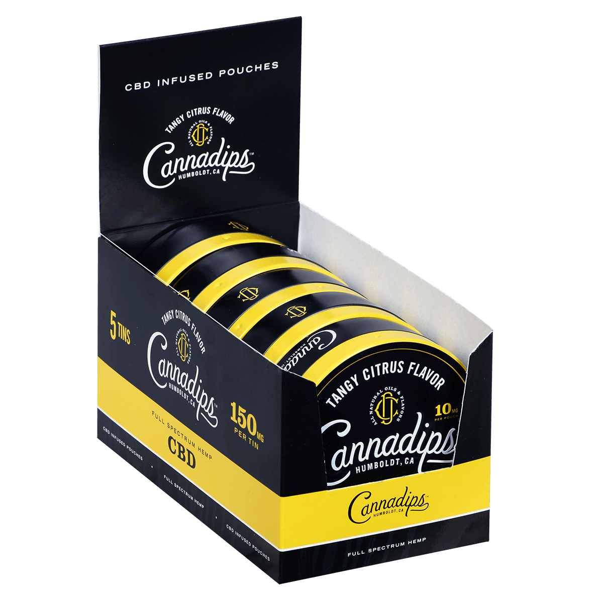 Cannadips Tangy Citrus 150mg CBD - 5 packs– Canatura EU